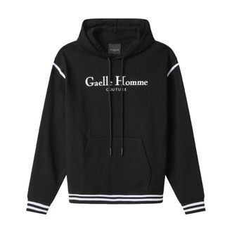 Ga&euml;lle Paris Schwarzer Frontlogo Hoodie Baumwolle - - Sweatshirts & Hoodies - Herren - Schwarzk - 2XL