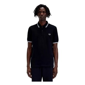 Fred Perry Klassisches Poloshirt - - Tops - Herren - Schwarzk - 2XL