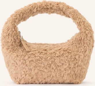 N&uacute;noo N&uacute;noo Handtasche Agnes Small Aus Teddyfell braun
