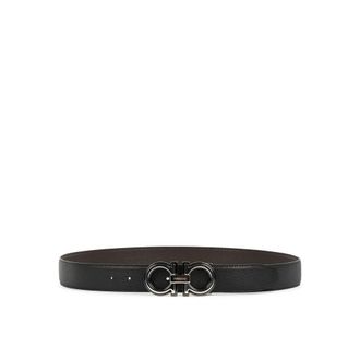 Ferragamo Reversibler Gancini G&uuml;rtel - - Accessories - Damen - Schwarzk - 105 CM
