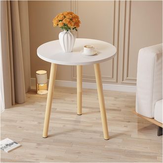 Generic Beistelltisch, runder Beistelltisch, Tischplattendurchmesser 60 cm, Höhe 30/40/50/60/72 cm, for Büro, Wohnzimmer, Schlafzimmer, kleines Sofa mit schma