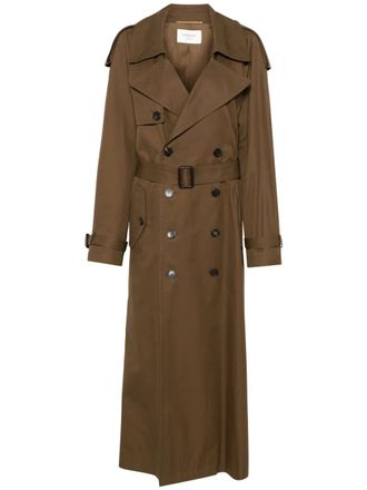 Saint Laurent Klassischer Trenchcoat - Braun