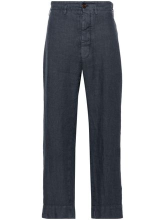 Vivienne Westwood pantalon court en lin - Bleu