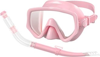 Generico Schnorchel- und Taucherbrille, Trockenschnorchel f&uuml;r Erwachsene, breiter Panoramablick, Anti-Gesicht, Anti-Schwimmbrille f&uuml;r Erwachsene, Silikon-Schwi