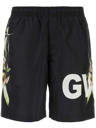 Givenchy Badeshorts mit Logo-Print - Schwarz