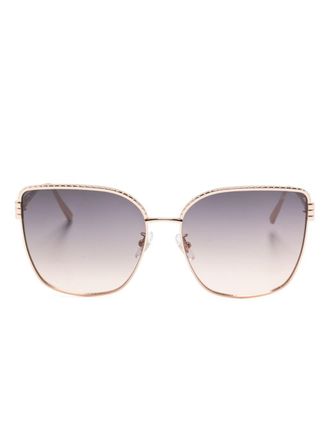 Chopard lunettes de soleil &agrave; monture carr&eacute;e - Or