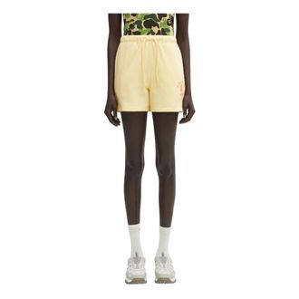 A Bathing Ape A Bathing APE - Shorts de surv&ecirc;tement College - Femme - Shorts - Jaune - Taille: 36 FR