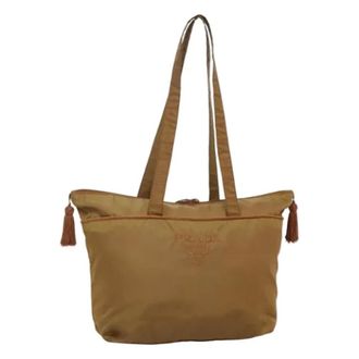 Prada Pre-owned Nylon sacs-prada - Femme - Pre-owned - Brun - Taille: ONE Size