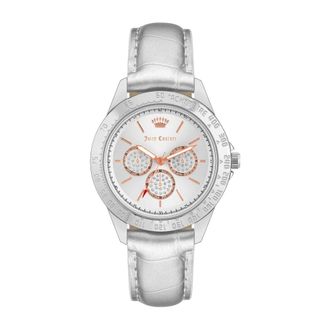Juicy Couture Femme, Accessoires, Gris, Taille: ONE Size Montre analogique argent&eacute;e pour femmes