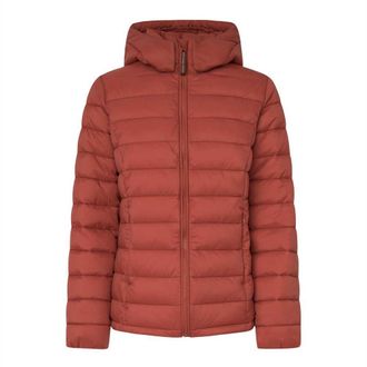 Pepe Jeans London Damen Ammy Short Baby Jacke, Rot (Hot Red), 36