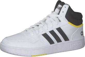 adidas Herren Hoops 3.0 Mid Sneaker, Footwear White Lcore Black Yellow Gz4533, 46 EU