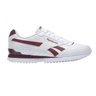 Reebok Royal Glide Klassisch Sneaker f&uuml;r Herren (Wei&szlig;/Burgunderrot)