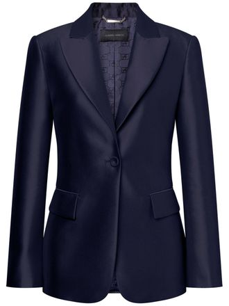 Alberta Ferretti blazer Mikado - Bleu
