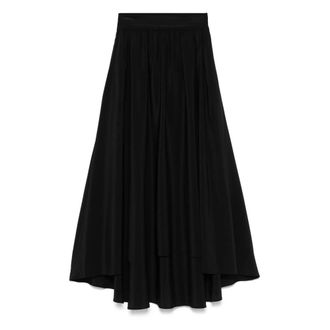 Joseph Schwarzer Seiden Midi Rock - - Skirts - Damen - Schwarzk - XL