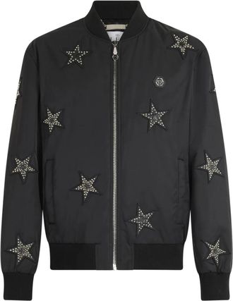 Philipp Plein Homme, Vestes, Noir, Taille: L Bomber Jacket Stars