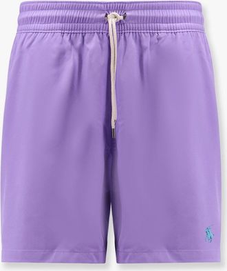 Ralph Lauren Nylon swim trunk with logo embroidery - POLO RALPH LAUREN - gender_Man
