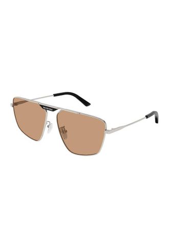 Balenciaga Unisex Sunglasses Grey Metal