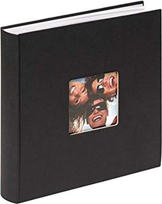 Walther Design Fotoalbum schwarz 30 x 30 cm mit Cover-Ausstanzung, Fun FA-208-B