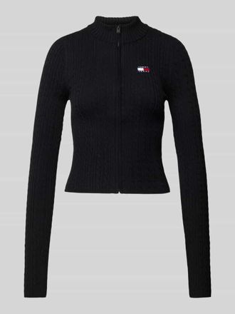 Tommy Jeans Slim Fit Strickjacke mit Reißverschluss