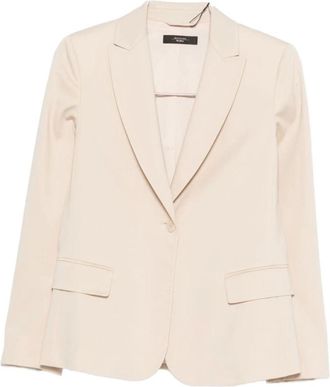 Max Mara Femme, Vestes, Beige, Taille: 40 FR Giacca Carbone
