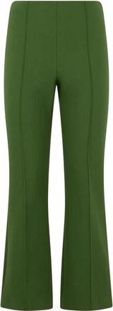 Vince Femme, Pantalons, Vert, Taille: 38 FR Niki Mid-Rise Pintuck Crop Flare Pant