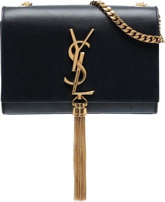 Saint Laurent Hobo Bags - Small Leather Monogram Kate Tassel Crossbody - Gr. unisize - in Schwarz - für Damen