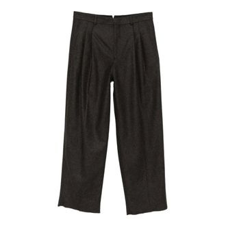 Emporio Armani Wide Pantalons - Homme - Pantalons - Brun - Taille: L