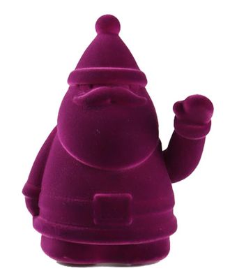 AM Design Winkefigur Santa Claus Beere H:17 cm - Wichtelfigur Beflockt mit Winke-Funktion, Weihnachtsmann, Winkewichtel Weihnachten, Weihnachtsdeko