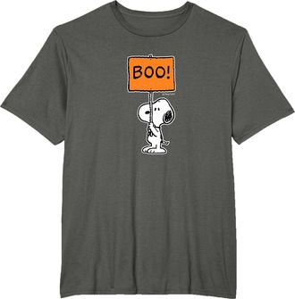 Peanuts Halloween - Snoopy Boo Sign T-Shirt