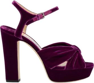 Jimmy Choo London Femme, Chaussures, Violet, Taille: 41 EU Heloise 120 Sandal