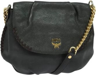 MCM Pre-owned Cuir sacs-ports-paule - Femme - Pre-owned - Gris - Taille: ONE Size