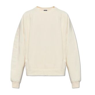 Jacquemus Homme, Sweatshirts et sweats &agrave; capuche, Beige, Taille: XS Typo SweaT-shirt