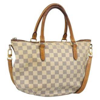 Louis Vuitton Sac cabas Damier Azur Pre-owned - Femme - Pre-owned - Blanc - Taille: ONE Size