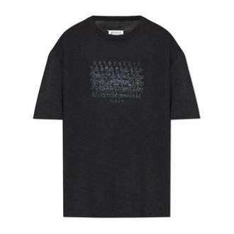 Maison Margiela Cotton Numerical T-shirt - - Tops - Herren - Schwarzk - XS