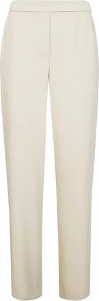 Elisabetta Franchi Femme, Pantalons, Beige, Taille: 40 FR Pantalon en tissu technique bi-&eacute;lastique avec ceinture