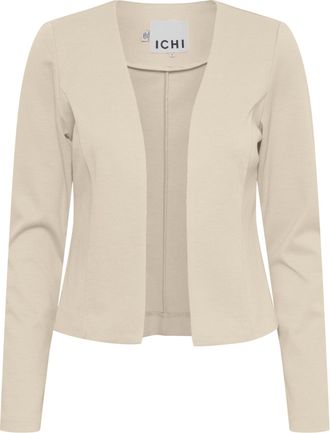 Ichi IHKATE Damen Blazer Kurzblazer Jackenblazer mit Stretch Comfort fit, Größe:XXL, Farbe:Doeskin (151308)