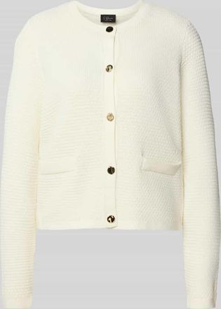 s.Oliver Black Label Regular Fit Strickjacke aus Baumwoll-Mix