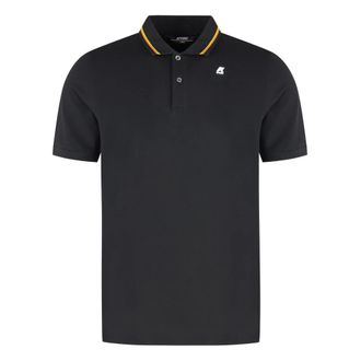 K-Way Jud Baumwoll-Piqu&eacute; Poloshirt - - Tops - Herren - Schwarzk - S