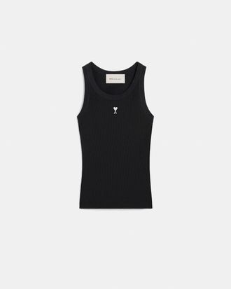 Ami Ami Paris - Debardeur Noir Ami De Coeur en Coton Noir - Taille : XXL - pour Femme