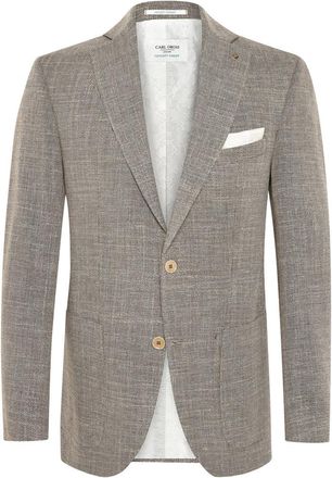 Carl Gross Strukturiertes Einreiher-Sakko aus einem Material-Mix in