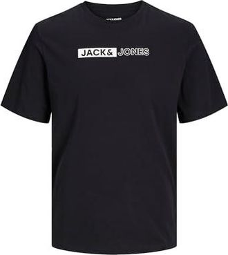 Jack & Jones Jack and Jones - T-Shirt - Coupe Cintr&eacute;e - Uni - Coton - Homme - Black - XL