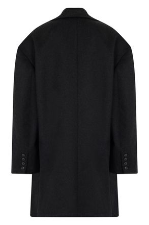 The Mannei Womens Wool Coat Wide Silhouette Black