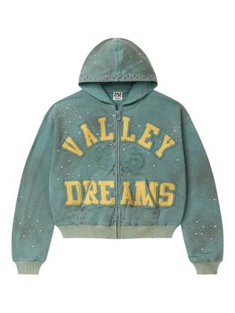 Vale Bank zip-up hoodie - Gr&uuml;n