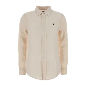 Polo Ralph Lauren Sand Leinenhemd - - Blouses & Shirts - Damen - Beige - L