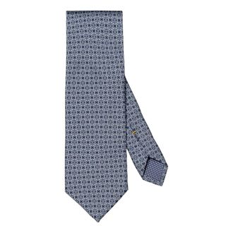 Eton Blaue Geometrische Seidenkrawatte - - Accessories - Herren - Blau - ONE SIZE