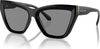 Michael Kors Femme, Accessoires, Noir, Taille: 57 MM Lunettes de Soleil Cat-Eye de Luxe Mod&egrave;le Dubai