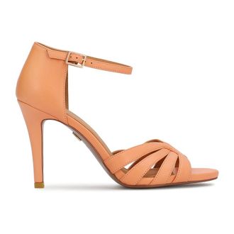 Kazar Leder High Heel Sandalen - - Shoes - Damen - Orange - 37 EU