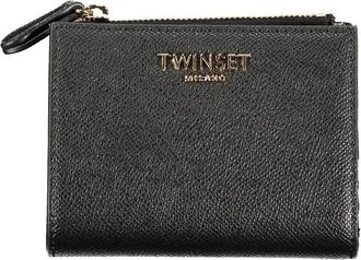 Twinset Femme, Accessoires, Noir, Taille: ONE Size Portefeuille textur&eacute; avec plusieurs fentes pour cartes