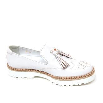 Hogan Slip-On Mokassin Schuh - - Shoes - Damen - Wei&szlig; - 37 1/2 EU