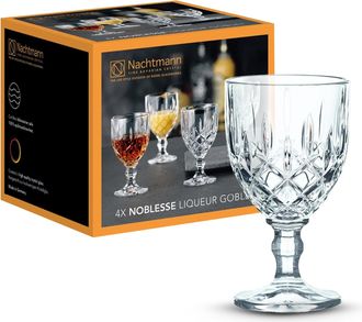 Nachtmann Likörgläser Set 57 ml, 4 Stück, Noblesse, 103748, Schnapsgläser aus Kristallglas, Shotgläser spülmaschinenfest